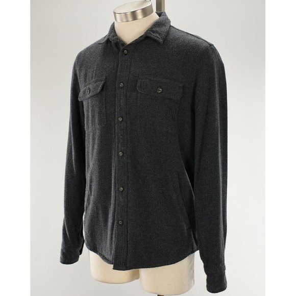 Marine Layer | Shirts | Marine Layer Mens Blue Gray Heather Karl Lined ...